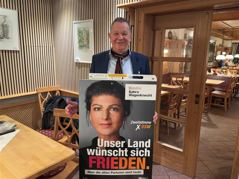 Manfred Seel ist Direktkandidat für das BSW||Donau-Ries-Aktuell