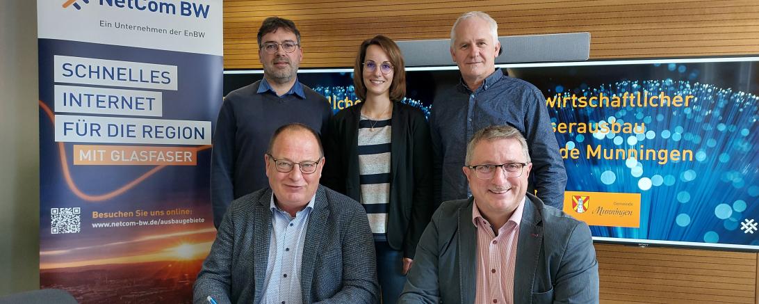 NetCom BW und Gemeinde Munningen unterzeichnen Vereinbarung zum Glasfaserausbau|Munningen|Donau ...