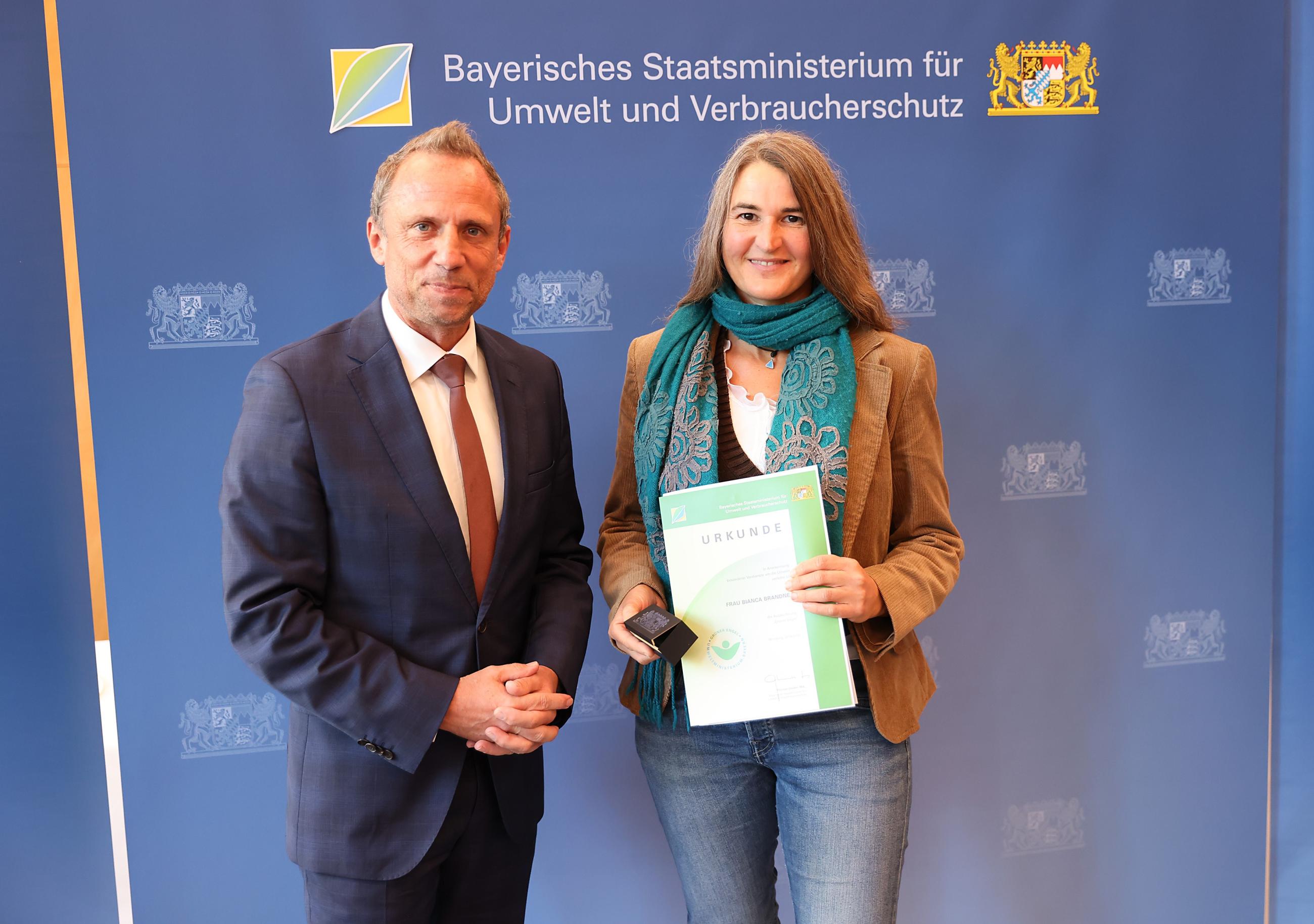 Grüner Engel für Bianca Brandner|Marxheim|Donau-Ries-Aktuell