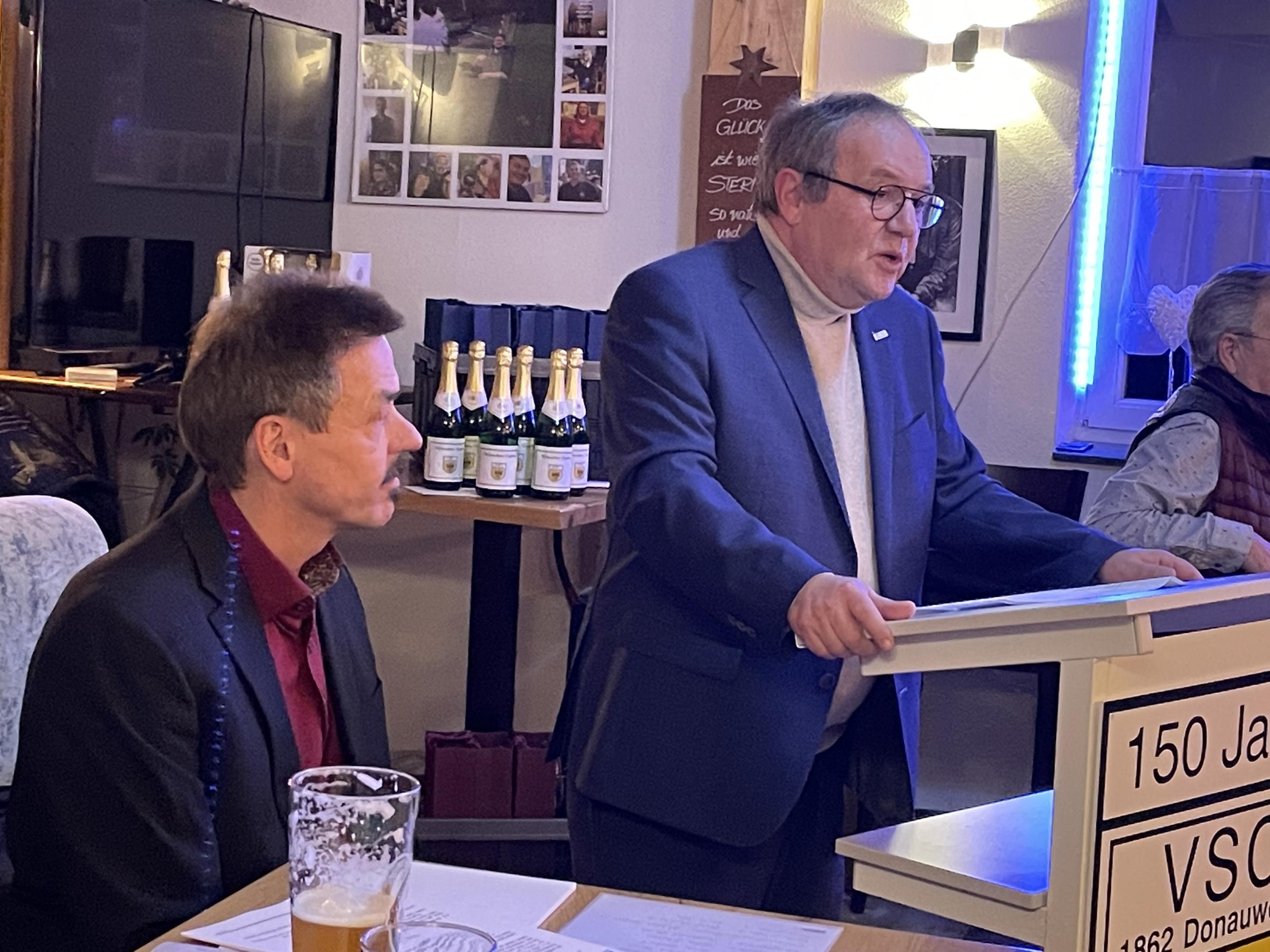 Es geht wieder aufwärts beim VSC: Führungsriege um Rüdiger Schwarz ...