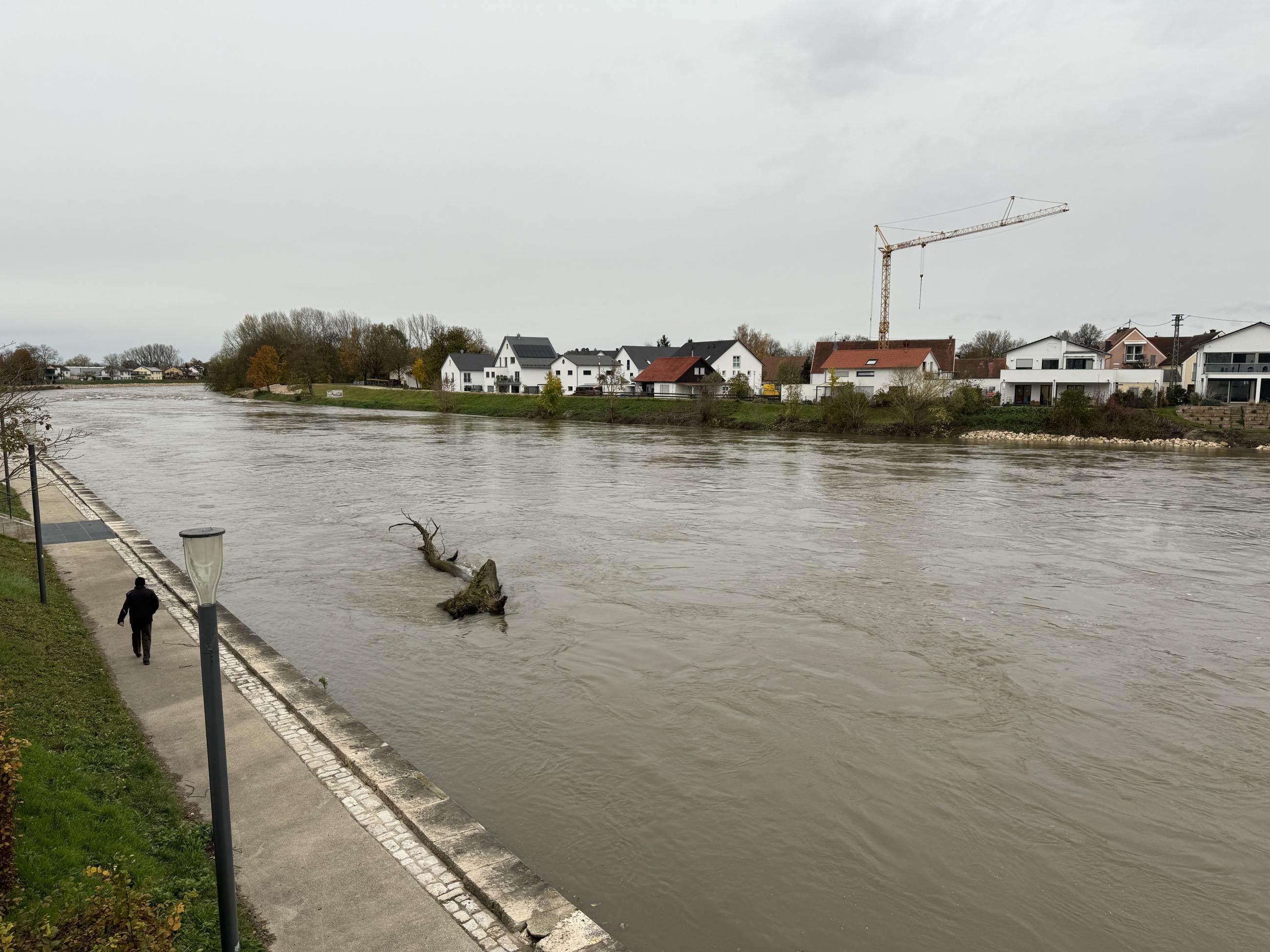 Hochwasserlage in Donauwörth |Donauwörth|Donau-Ries-Aktuell