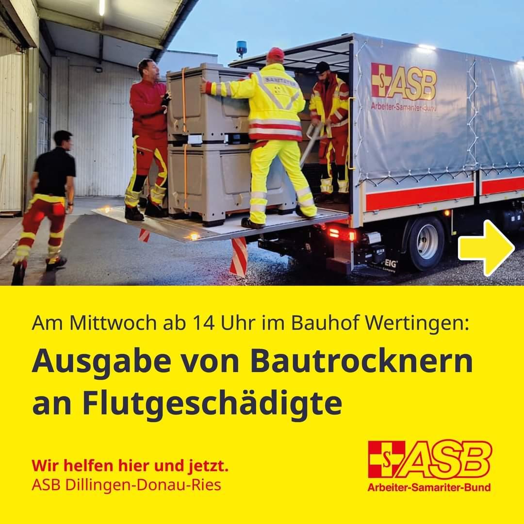Hilfe für Hochwasseropfer: Kostenlos Bautrockner in Wertingen ausleihen ... Hilfe für Hochwasseropfer: Kostenlos Bautrockner in Wertingen ausleihen ...