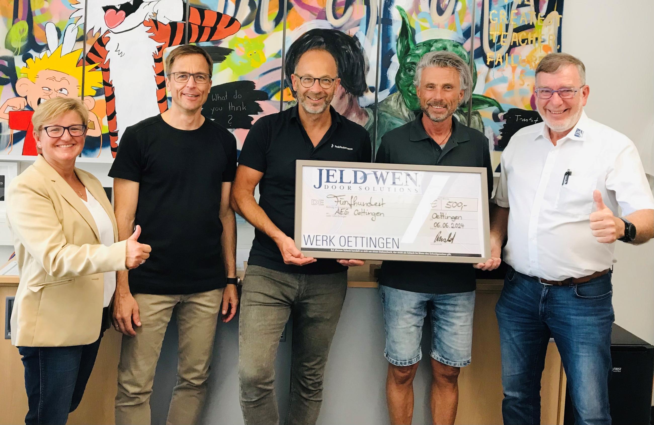 JELD-WEN unterstützt AEG Oettingen|Oettingen|Donau-Ries-Aktuell