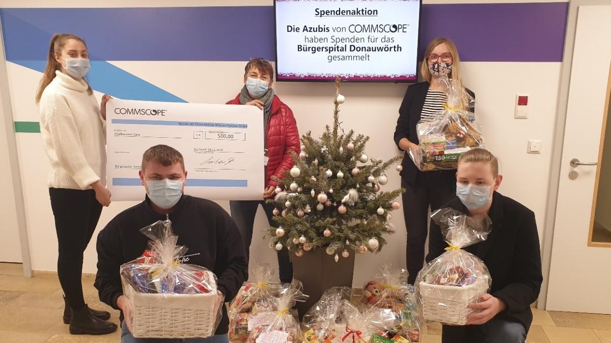 CommScope-Azubis sammelten 500 Euro für das Donauwörther Bürgerspital ...