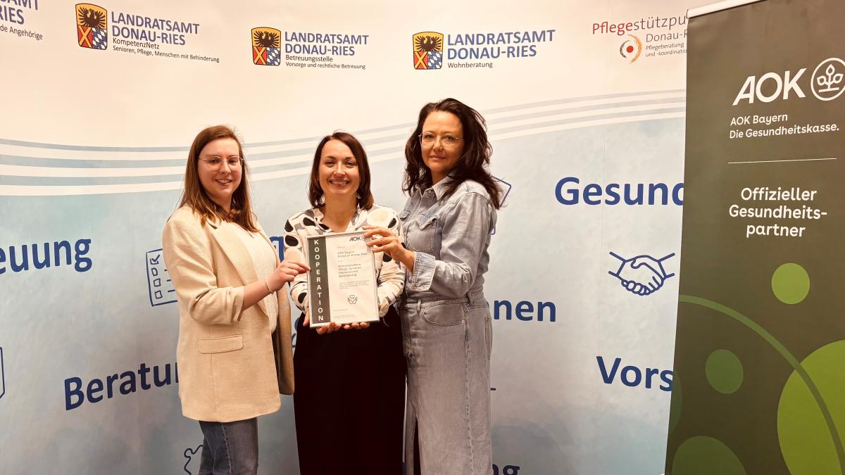 AOK und Landratsamt unterstützen pflegende Angehörige|Donau-Ries|Donau ...